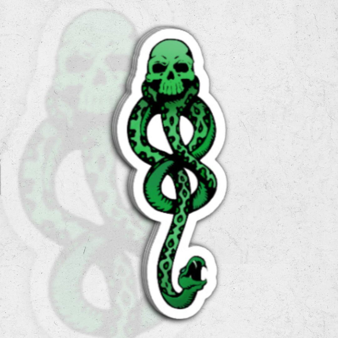 Dark mark (harry potter) - glossy vinyl sticker – sk sticker