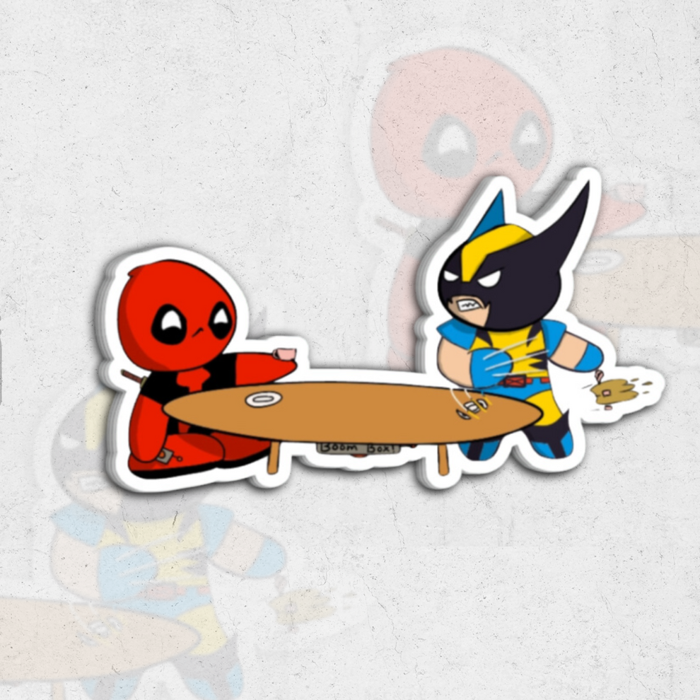DEADPOOL & WOLVERINE Chibi - glossy vinyl sticker – sk sticker