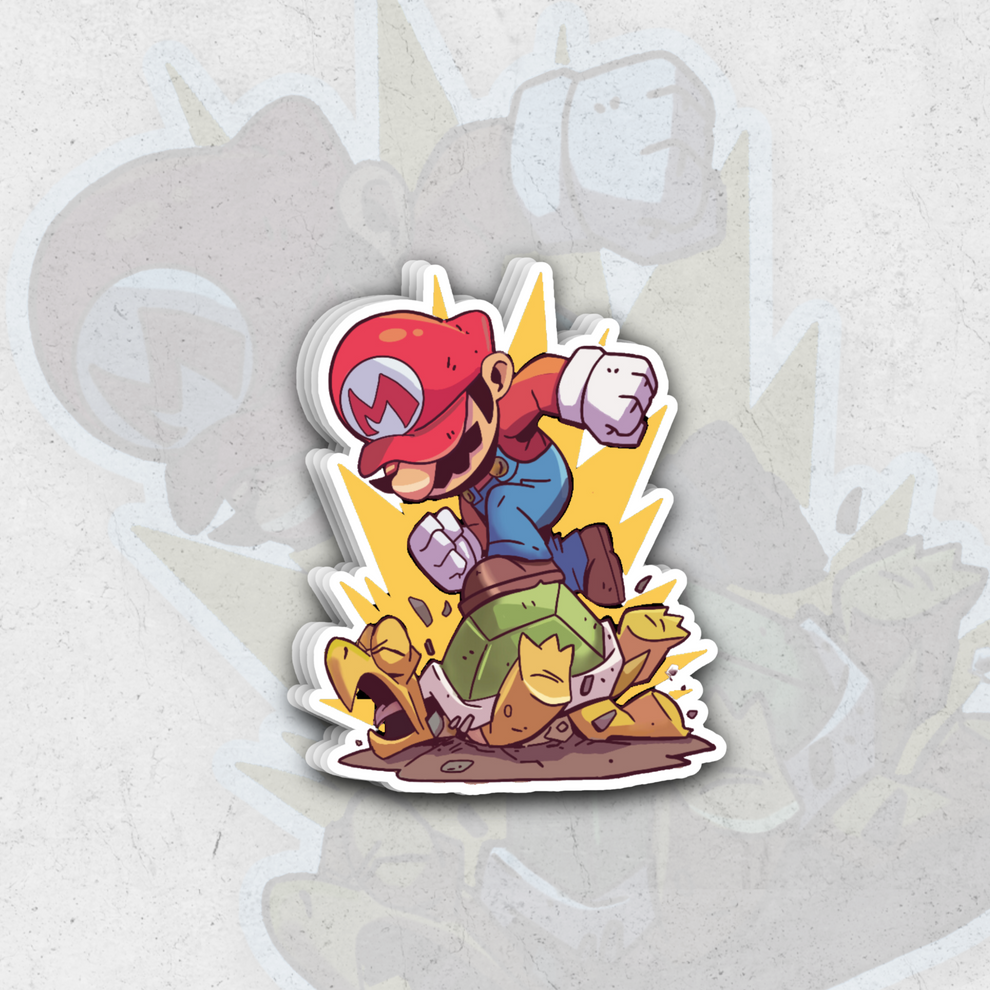 Mario - glossy vinyl sticker – sk sticker