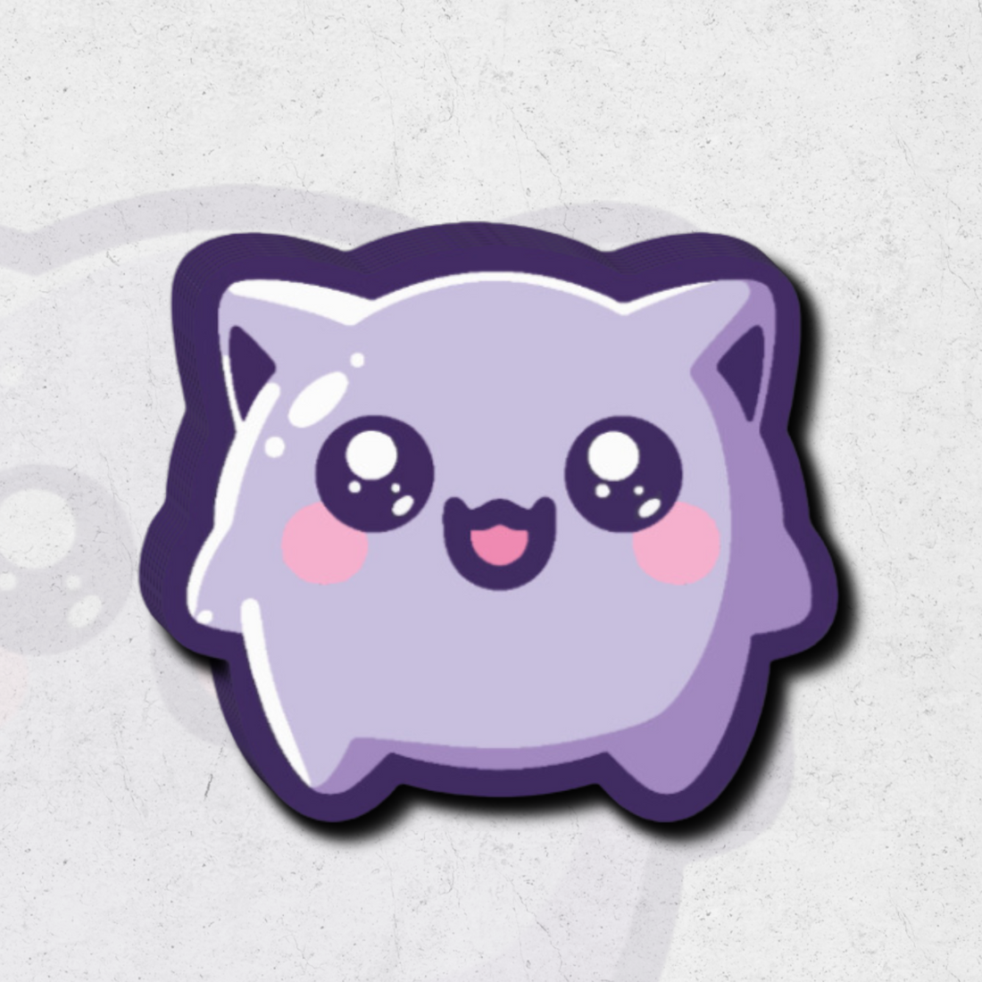 Cute Gengar pokémon - Glossy vinyl sticker – sk sticker