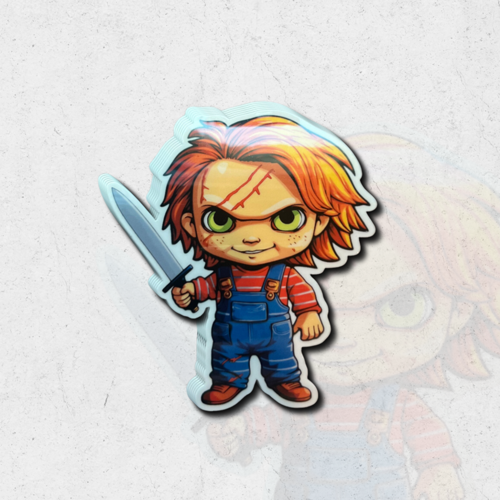 Chucky - glossy vinyl sticker – sk sticker
